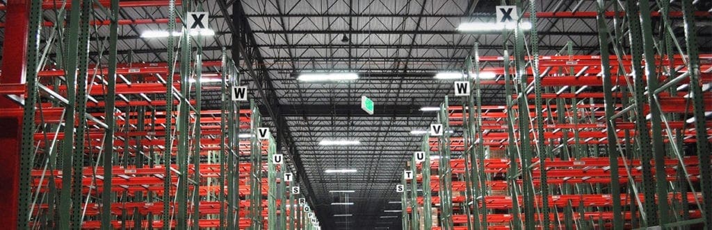 Aisle Signs for Warehouse Pallet Rack and Shelf Numbering