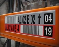 Durable Rack Labels by ASG Services, Barcode ID & Sign Specialist.