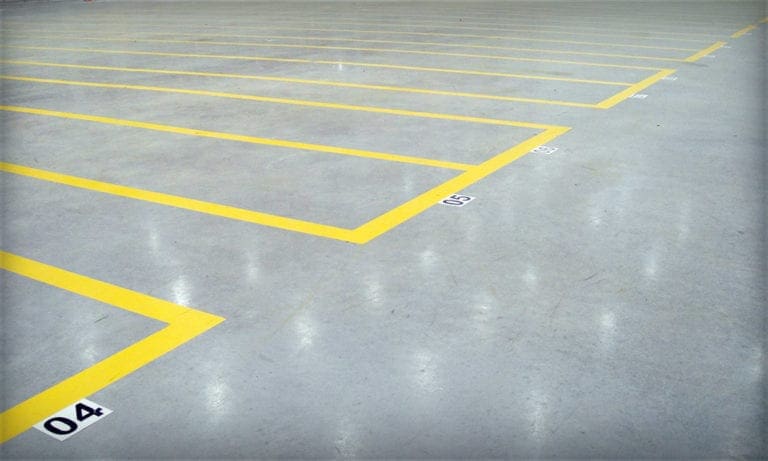 Adhesive Floor Labels for Bulk Storage Location ID